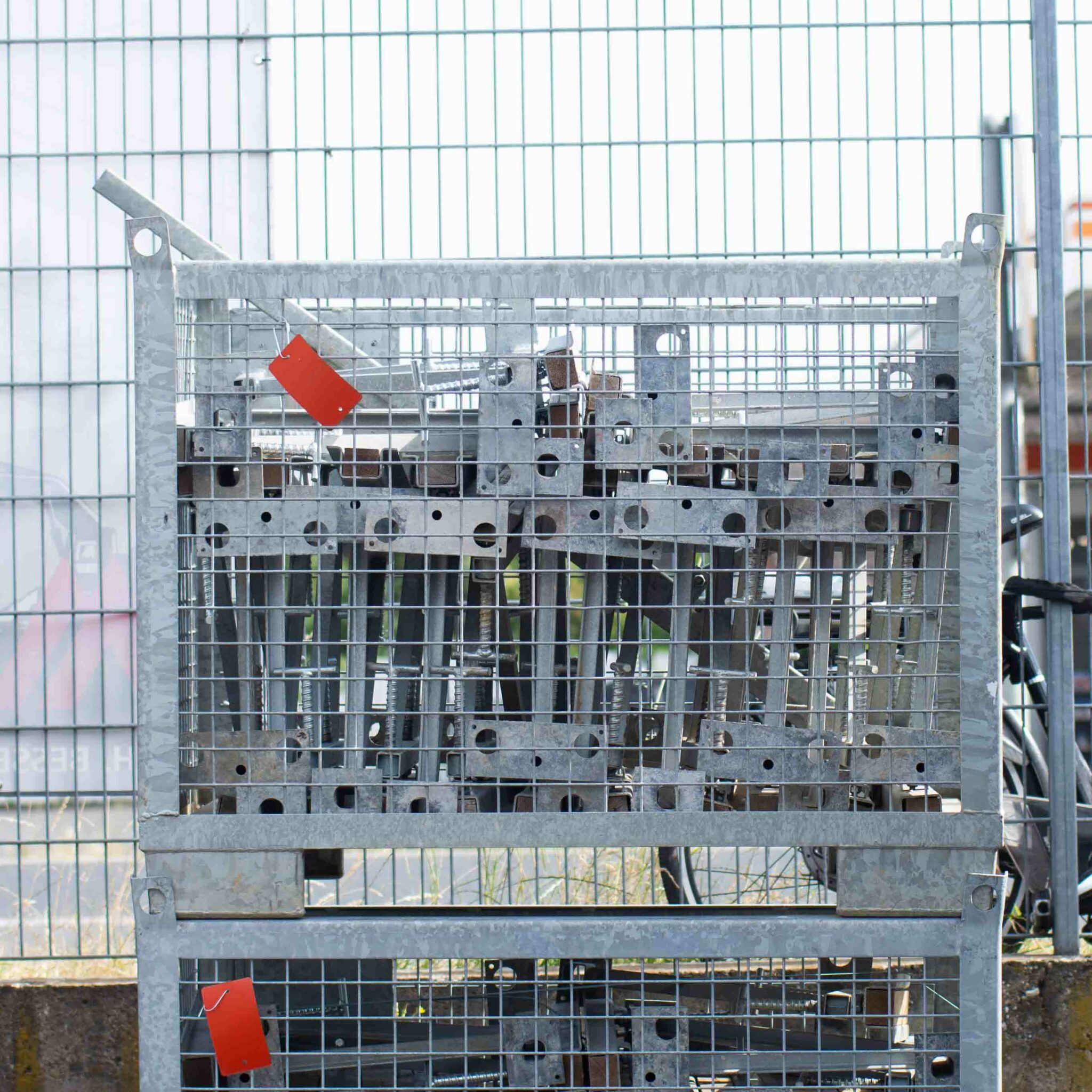 Elvermann Euro-Gitterboxpalette – Mietpark Kalkar